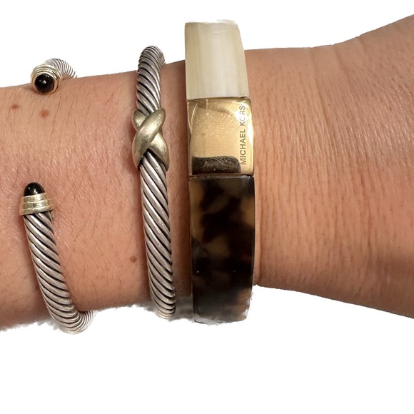 Michael Kors | Jewelry | Michael Kors Two Toned Tortoise Shell Bengal ...